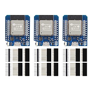 HiLetgo 3pcs ESP32 mini ESP-WROOM-32 Development Board WLAN WiFi Bluetooth IoT Development Board