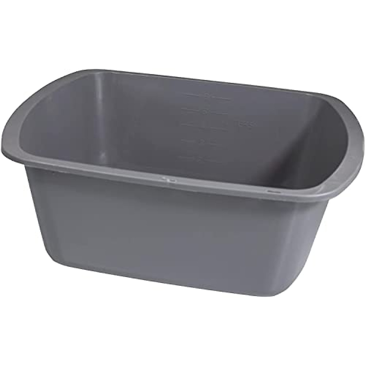 Wash Basins – Rectangular Plastic Hospital Bedside Soaking Tub [1 Pack] Small 7 Quart Graduated Bucket - Portable Washbasin for Washing, Cleaning, Foot Bath, Washing Dishes, Face Cleansing Bowl