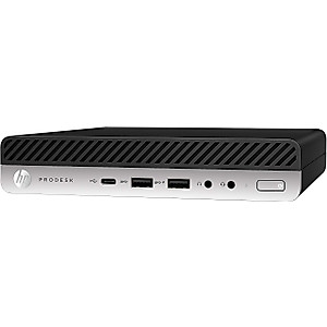HP ProDesk 600 G4 Mini Desktop Computer - 2.4 GHz Intel Core i7-8700T Six-Core - 256GB SSD - 8GB - Windows 10 Pro (Renewed)