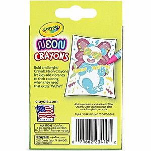Crayola® Neon Crayons, Assorted Neon Colors, Pack Of 24 Crayons