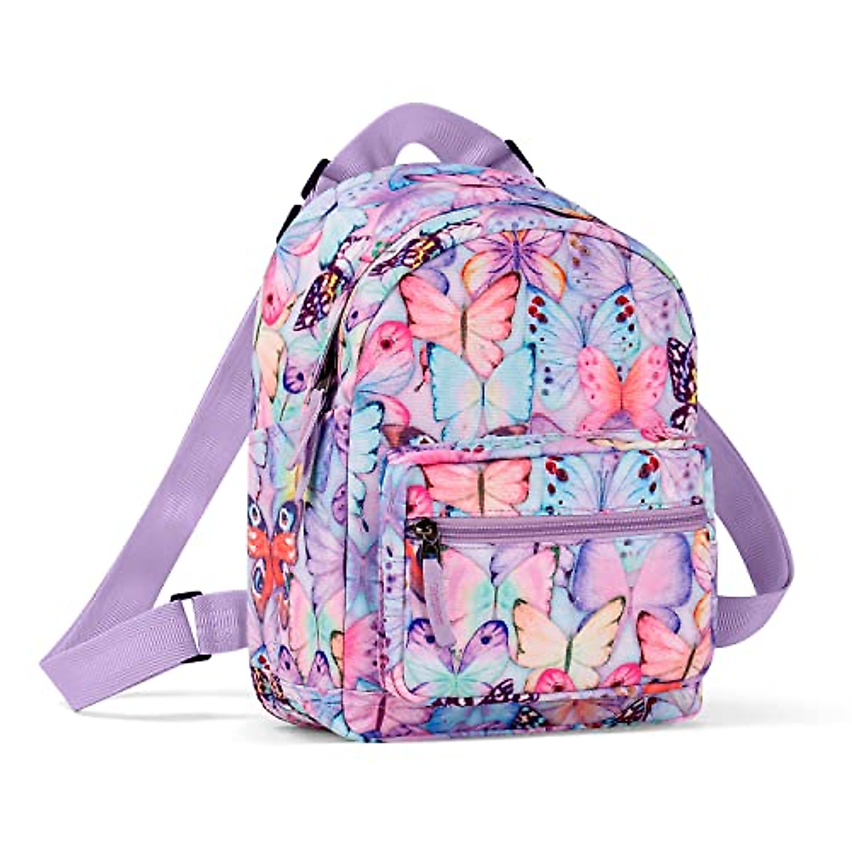 Choco Mocha Butterfly Small Backpack for Girls and Women Teen, Kids Mini Backpack Purse Cute Little Girls Backpack School Travel Bookbag