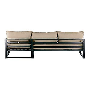 Serta Modern Outdoor Patio Furniture Collection with Bronze Metal Frame Finish, Sectional