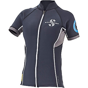 ScubaPro Everflex 1.5 Top-Womens Short Sleeve Black Size 2XL XX-Large