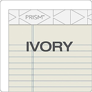 TOPS Prism Plus 100% Recycled Legal Pad, 5 x 8 Inches, Perforated, Ivory, Narrow Rule, 50 Sheets per Pad, 12 Pads per Pack (63030)