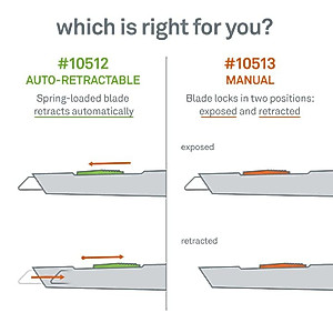 Slice Manual Pen Cutter, Safe Ceramic Box Cutter Lasting 11x Longer than Metal, Box Opener, 12 Pack