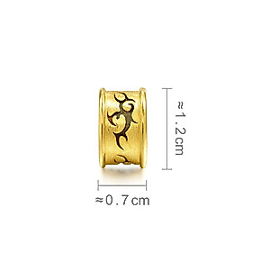 CHOW SANG SANG 999 24K Solid Gold Flying Dragon Tattoo Noir Charm Bracelet for Men & Women 86641C