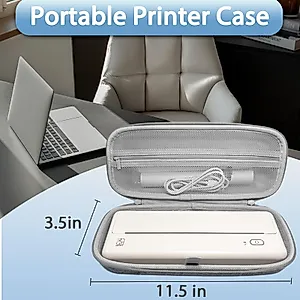 Klawdsky Portable Printer Case Compatible with HPRT MT810 Portable Printers Wireless