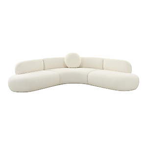 Tov Furniture Broohah Cream Boucle Sectional