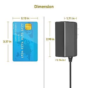 Omilik 6FT Long Cable UL Listed 12V 2.0A Switching Adapter Charger for Model ADS-26FSG-12 12024EPCU Power