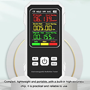 Multifunctional Electroic Radiation Detector Electric Field Intensity Tester Magnetic-Field Intensity Test Meter RF Strength Detection Device with Sound Alarm Function