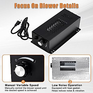 Criditpid S31105 Speed Variable Blower 110V ~ 120V for GHP Group, Monessen/Majestic (MHSC Brands), Majestic Dutchwest Windsor, CFM US Century Plate Steel Freestanding Wood Stove Fireplace Fan.
