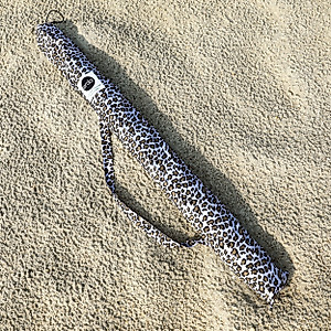 erda Sand Leopard Pro Beach Recycled Polyester Rip-Stop 20 ft Lightweight Windscreen, Privacy Screen, Wind Blocker, Free Matching Shoulder Bag