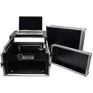 Harmony Audio Cases HCM4ULT DJ Laptop Glide 10U Slant Top 6U Vertical Rack Case New