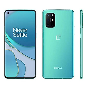 OnePlus 8T+ 5G 12GB(RAM)+256GB 120Hz Display (T-Mobile/Sprint Unlocked) KB2007 Single SIM Smartphone - Aquamarine Green (Renewed)