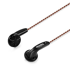 FAAEAL Headphones Iris 2.0 Without Mic Version,Wired Earphones with 3.5mm Plug,Durable Wired Ear Buds with Dynamic Crystal Clear Sound,Good Bass Earbuds,for Smartphones/PC/Tablet and More (Black)