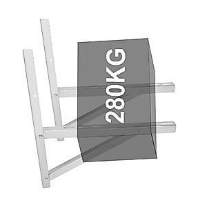 POPMOON Stainless Steel Mounting Bracket for 9000-36000BTU Condenser Ductless Mini Split Air Conditioner Heat Pump Systems.