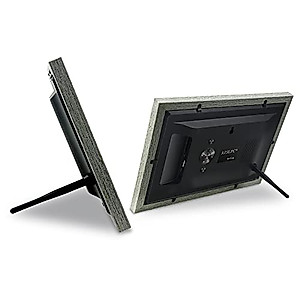 AISLPC 10.1 Inch WiFi Digital Picture Frame, Smart Digital Photo Frame with 16GB Storage, Touch Screen Display, Auto-Rotate, Easy Setup and Share Photos and Videos via Free App from Anywhere