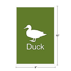 Farm Animal Duck Silhouettes Classroom Learning Aids Barnyard Farming Farm Green Thick Paper Sign Print Picture 8x12