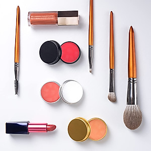 0.5 oz Screw Top Aluminum Tin Jar with Screw Lid and Blank Labels (Silver - Pack of 32)