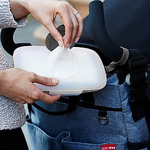 Skip Hop On-The-Go Wipes Dispenser, Grab & Go, Grey
