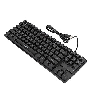 Vbestlife GK10 Wired Gaming Keyboard, 87Key RGB Mechanical Keyboard,led Backlight Keyboard, Ergonomic Computer Supplies, Suitable for laptops and Desktop Computers fosa1mcu1nt3zho139