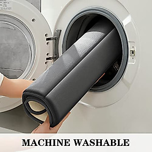 BYSURE Bathroom Rugs Sets 3 Piece Dark Grey Memory Foam Non Slip Extra Absorbent Bath Mat Set for Bathroom, Soft Bathroom Rugs and Mats Set Washable Floor Carpets