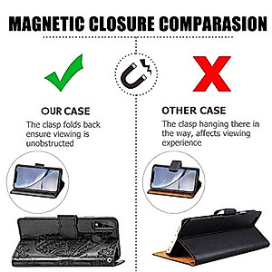 YBROY Case for Motorola ThinkPhone, Magnetic Flip Leather Premium Wallet Phone Case, with Card Slot and Folding Stand, Case Cover for Motorola ThinkPhone.(Pink)