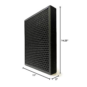 Nispira True HEPA Filter Replacement Compatible with Breathe 45i Smart Flex Air purifier. Compared to Part B4-Odor, B4-Fresh, FL40-Silver-Carbon, 2 Packs