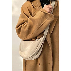 Crossbody Bag Hobo Sling Crescent Bag Women Men Trendy Small Shoulder Bag Purse Dumpling Bag Casual Handbag Adjustable Strap