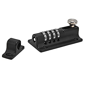 Alloy Household Button Doorbolt Digital Lock with Combination Locking AntiTheft Feature Ideal for Pool Maintenance Kits (Black Latch Lock)