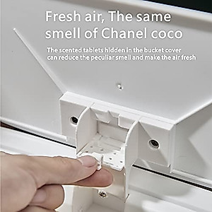 Eyuepu Trash Can 5 Gallon Smart Sensor Garbage 19L Can with Press Top Lid for Bathroom ,Living Room,Office and Kitchen