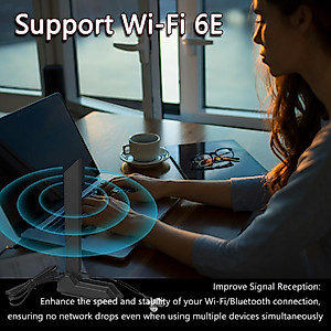 JINTAI WiFi 6e Antenna 2T2R Dual Band 2.4G/5G/ 6G/ for ASUS 2T2R ROG Strix B660-I/Z590-E Z590-F Z590-I/Z690-A Z690-E Z690-I Z690-F Z690-G Z690-F/X570-E X570-PRO Gaming Z690-PLUS/ProArt Z690