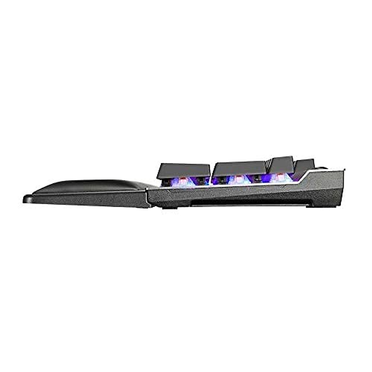 XPG Summoner Mechanical RGB Gaming Keyboard: Cherry MX Red Linear Switches - Sandblasted Aluminum Frame - USB Passthrough - Mechanical Scroll Wheel - Included Wrist Rest - Black