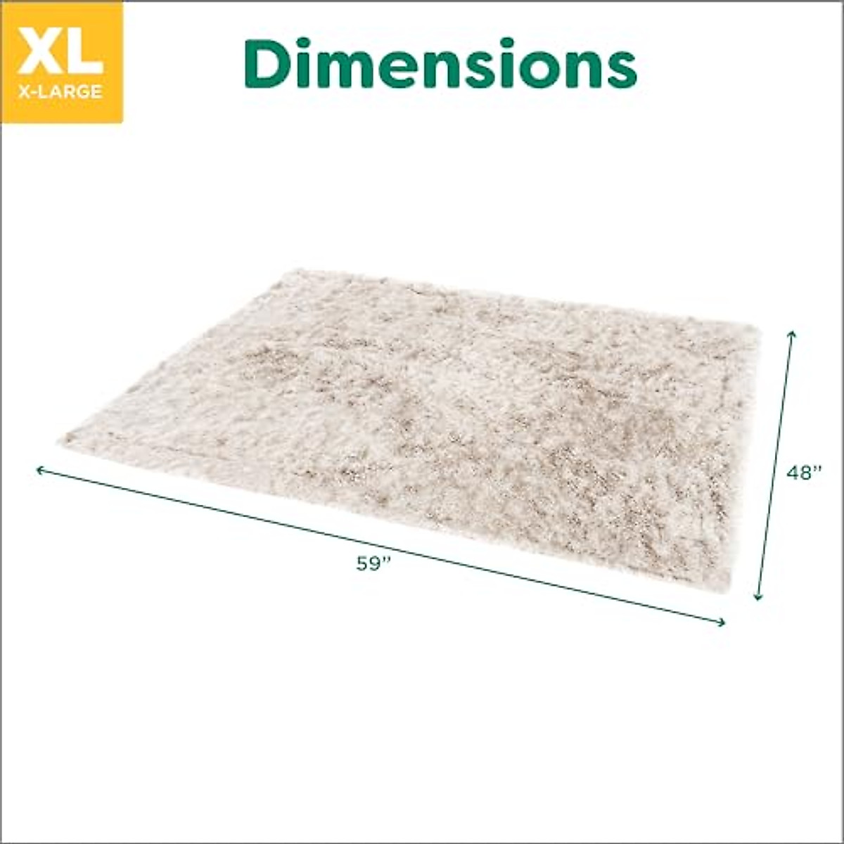 Furhaven Waterproof Throw Blanket for Dogs & Indoor Cats, Washable - Shaggy Plush Calming Long Faux Fur & Velvet Dog Blanket - Driftwood, Extra Large/XL