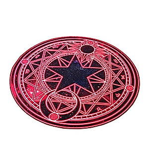 FANCY PUMPKIN The Magic Circle Pattern Round Carpet Floor Mats Yoga Cushion for Playroom/Cloakroom, E-03