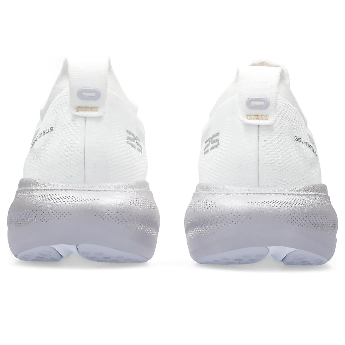 ASICS Women's Gel-Nimbus 25 Anniversary Running Shoes, 7.5, White/Rose DUST