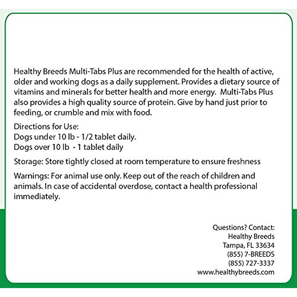 Healthy Breeds Doberman Pinscher Multi-Tabs Plus Chewable Tablets 180 Count (Pack of 2)