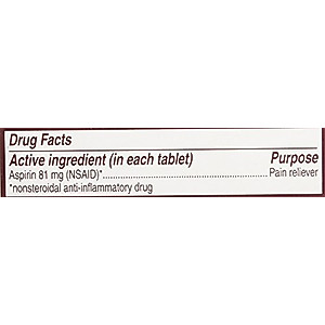 Aspirin Regimen Bayer, 81mg Enteric Coated Tablets, Pain Reliever/Fever Reducer, 200 Count