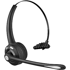 BlueFire Wireless Headphones, Pro Trucker Headset, Wireless Over Head Earpiece, On Ear Car Headphones with Microphone for Truck Driver, Phones, Skype, Call Center, Office