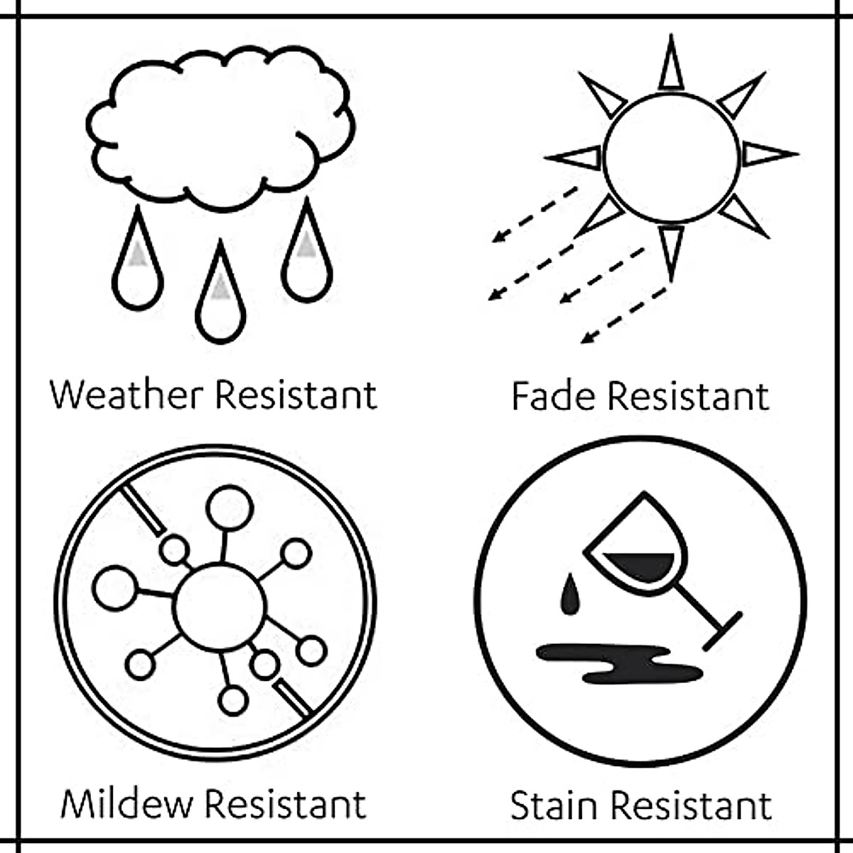 Rulu Set of 2 19"x19"x4" Solid Cilantro Outdoor/Indoor Wicker Seat Cushions