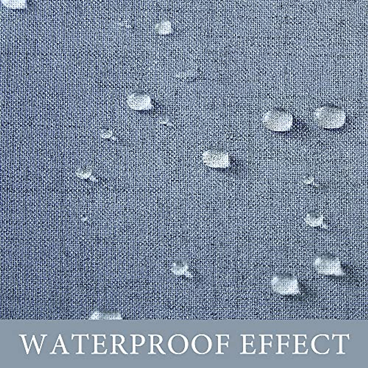 MIULEE 100% Blackout Curtain Linen Textured for Sliding Patio Door/Bedroom/Living Room Thermal Insulated Room Divider Curtain 1 Panel 100" Wide x 96" Long Stone Blue