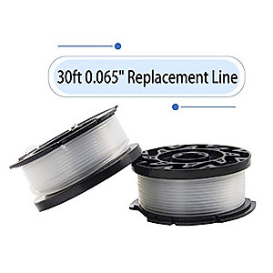 AF-100 Replacement Spool for Black and Decker String Trimmer Edger GH900 BESTA510 Weed Eater Spool Refills 30ft 0.065" Trimmer Line AF1003ZP, AF-100-3ZP, AF-100-BKP (12 Spools+ 2 Caps+2 Springs)