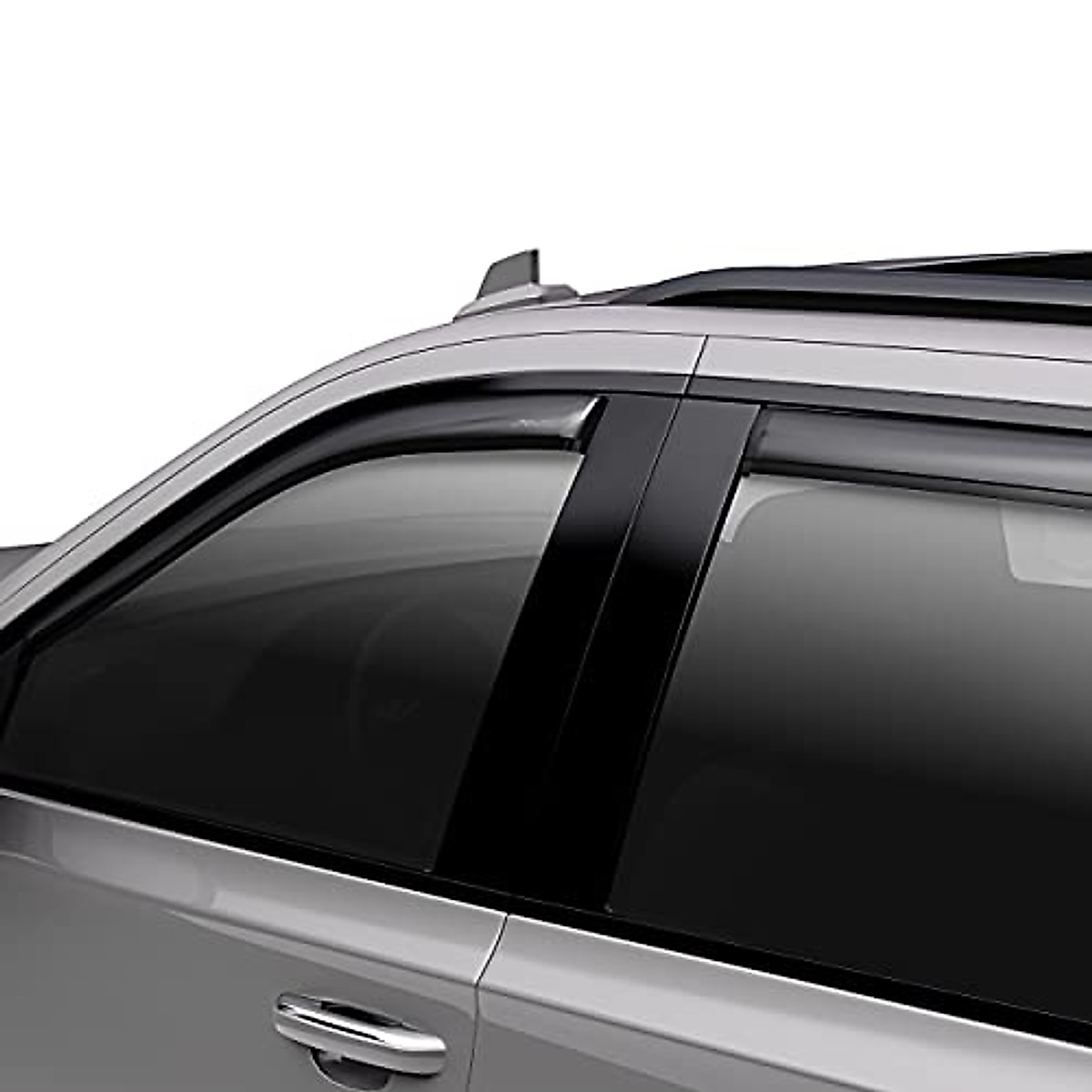 Auto Ventshade [AVS] In-Channel Ventvisor | 2015 - 2020 Cadillac Escalade ESV, 2015 - 2020 Chevrolet Suburban, 2015 - 2020 GMC Yukon - Smoke, 4 pc. | 194966