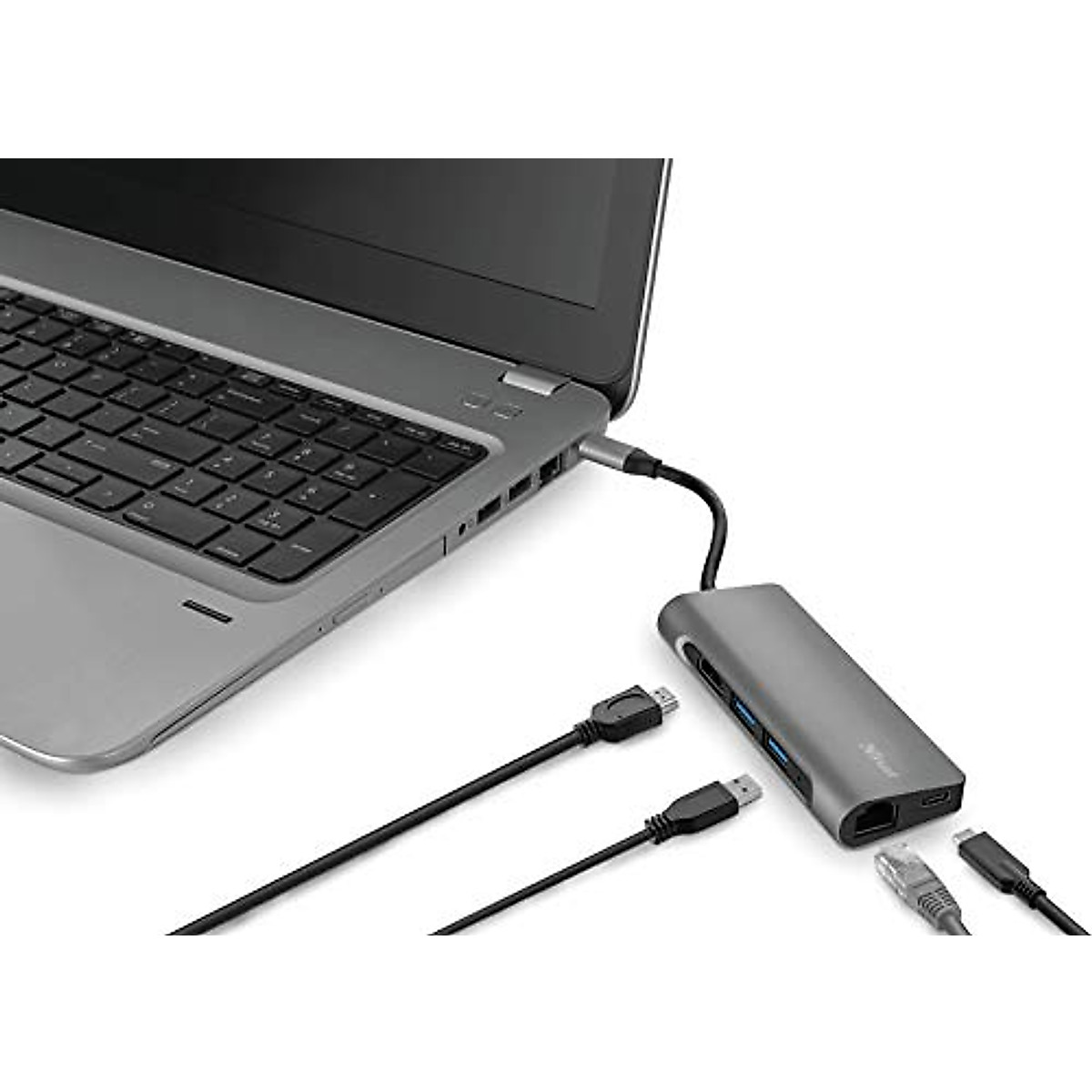 Trust Dalyx 7-in-1 USB-C Multi-Port Adapter - Grey