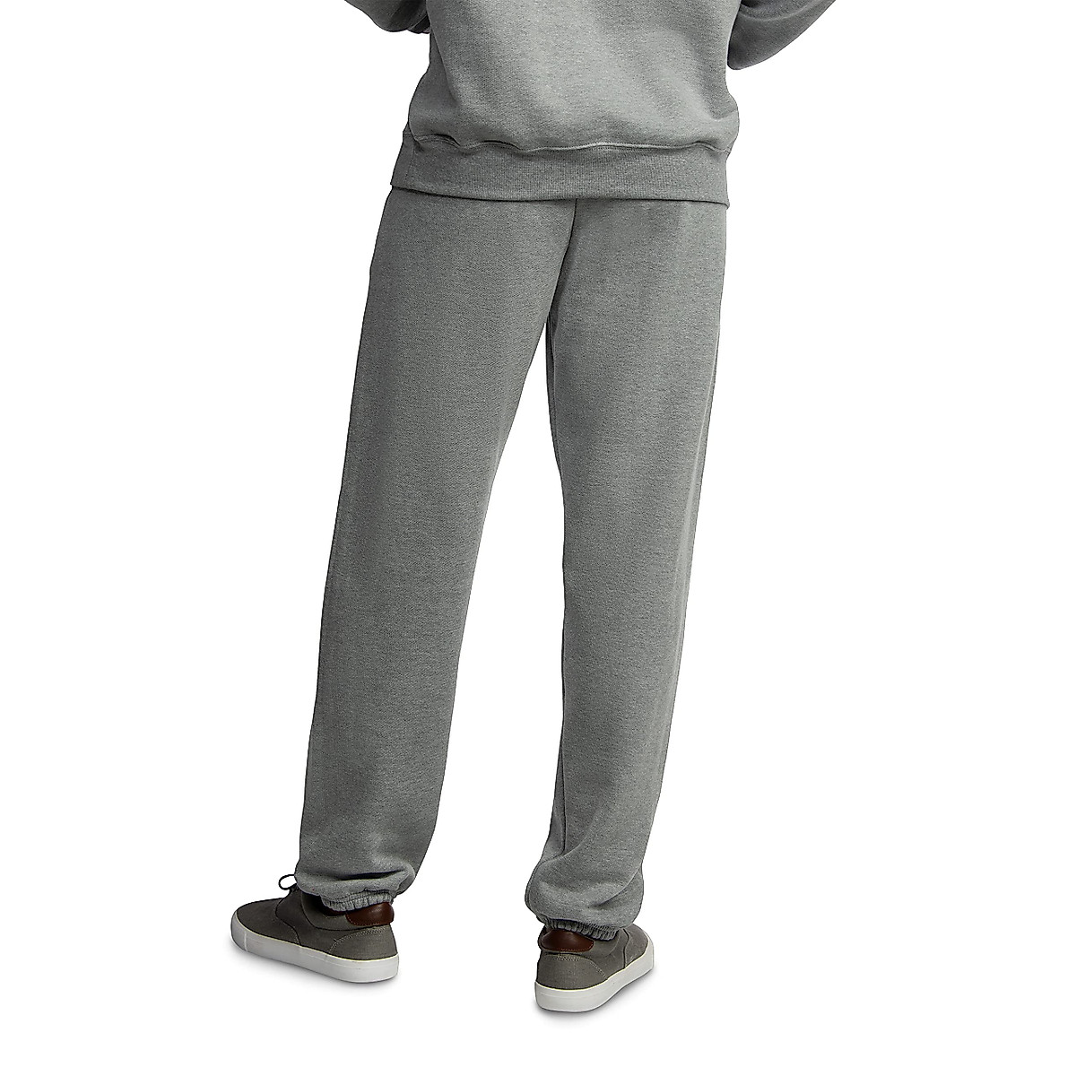 Fruit Of The Loom Mens Eversoft Fleece Elastic Bottom With Pockets, Relaxed Fit, Moisture Wicking, Breathable Sweatpants, Grey Heather, X-Large US