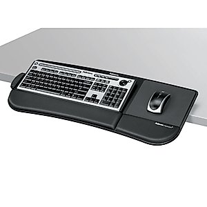Fellowes Tilt-n-Slide Keyboard Manager (8060101), Black