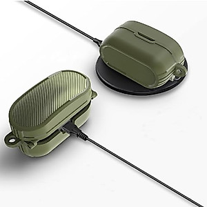 YQGFashbf for Sony WF-1000XM4 Case Cover WF 1000XM4 Charging case 2021,Shockproof TPU Protective Cover Skin Designed for Sony WF1000XM4 Wireless Earbuds with Keychain & Lanyard (Green)