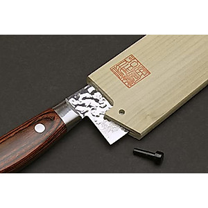 Yoshihiro Natural Magnolia Wood Saya Cover Blade Protector for Nakiri (165mm) 6.5in