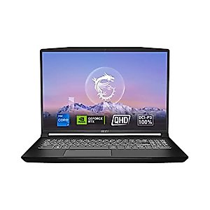 MSI Creator M16 16" 60Hz QHD+ Content Creation Laptop: Intel Core i7-13620H, RTX 4060, 32GB DDR5, 1TB NVMe SSD, 180-Degree Lay-Flat, USB 3.2 Type C, HDMI, Win 11 Home: Black B13VF-453US