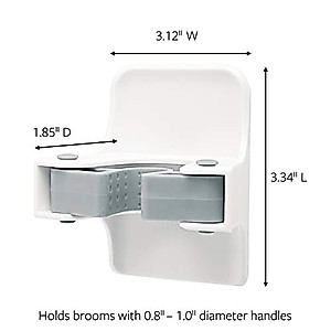 Command Broom Gripper, 1-Gripper (17007-HWES), Organize Damage-Free